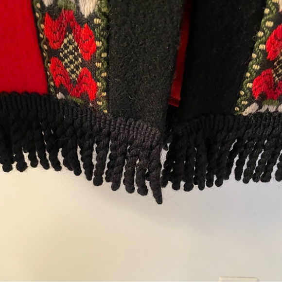 Jackets & Coats | Vintage Fjord Fashion Red Nordic Cape | Poshmark